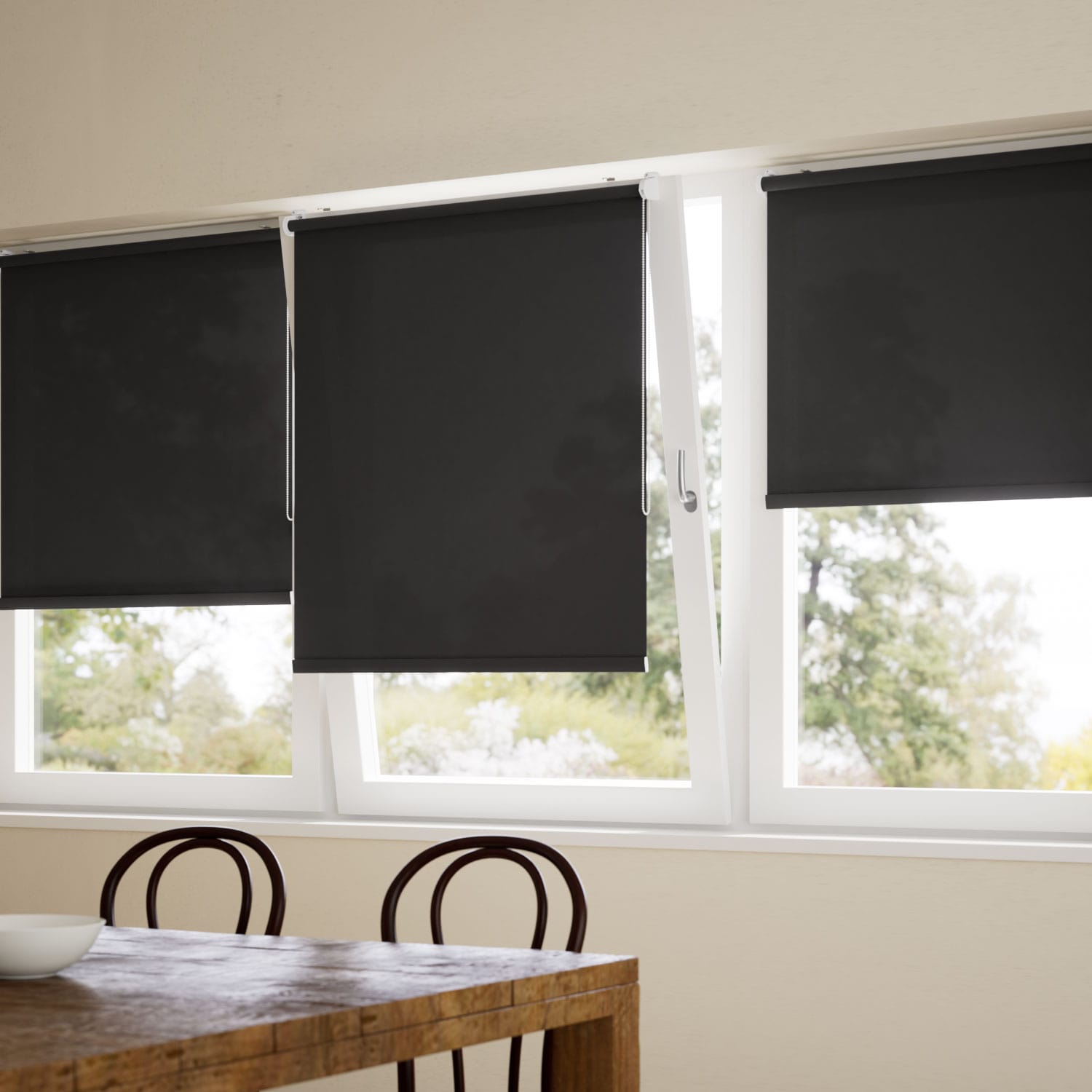 Tenda a rullo Aggancia Facile Modena Nero