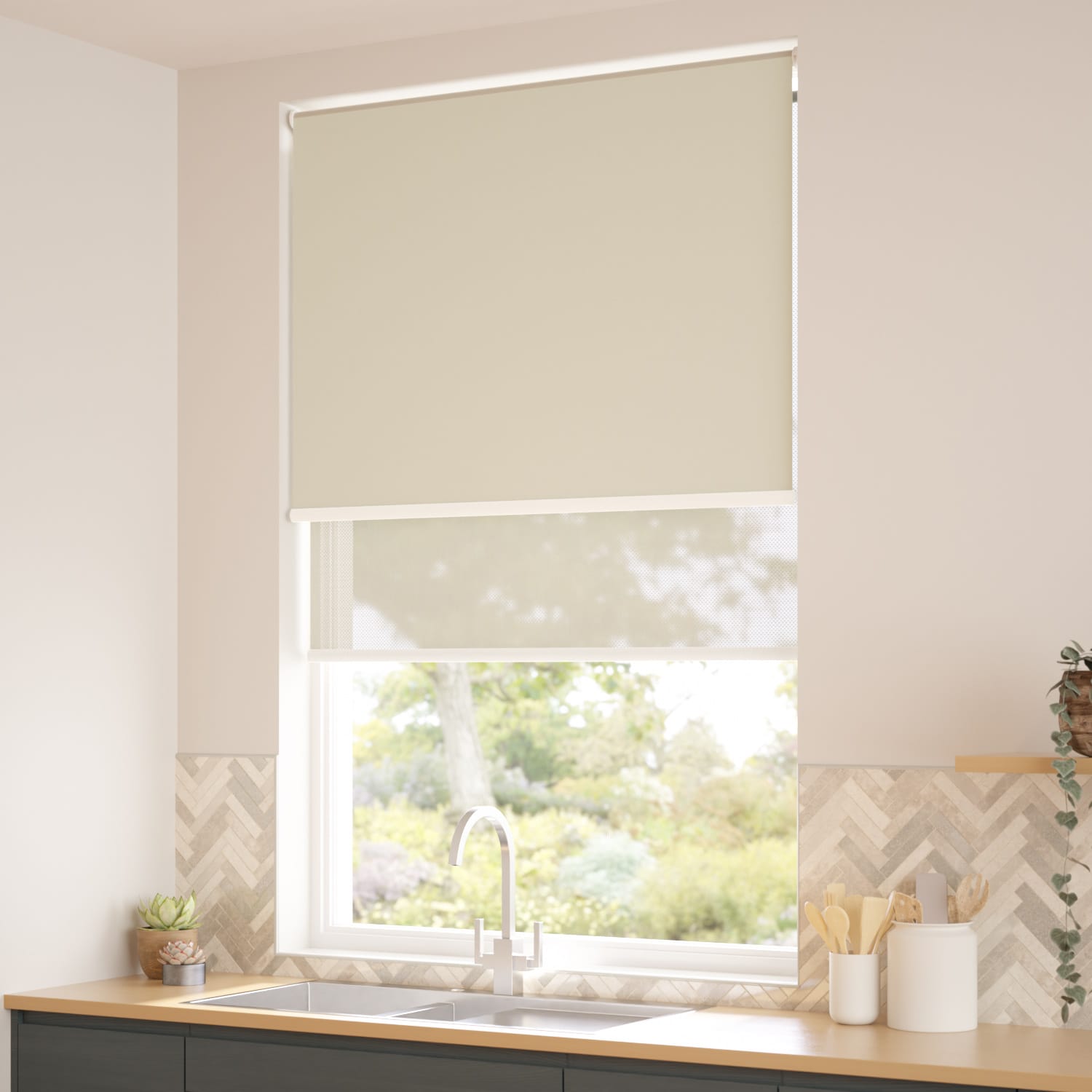 Tenda A Doppio Rullo Classic Beige