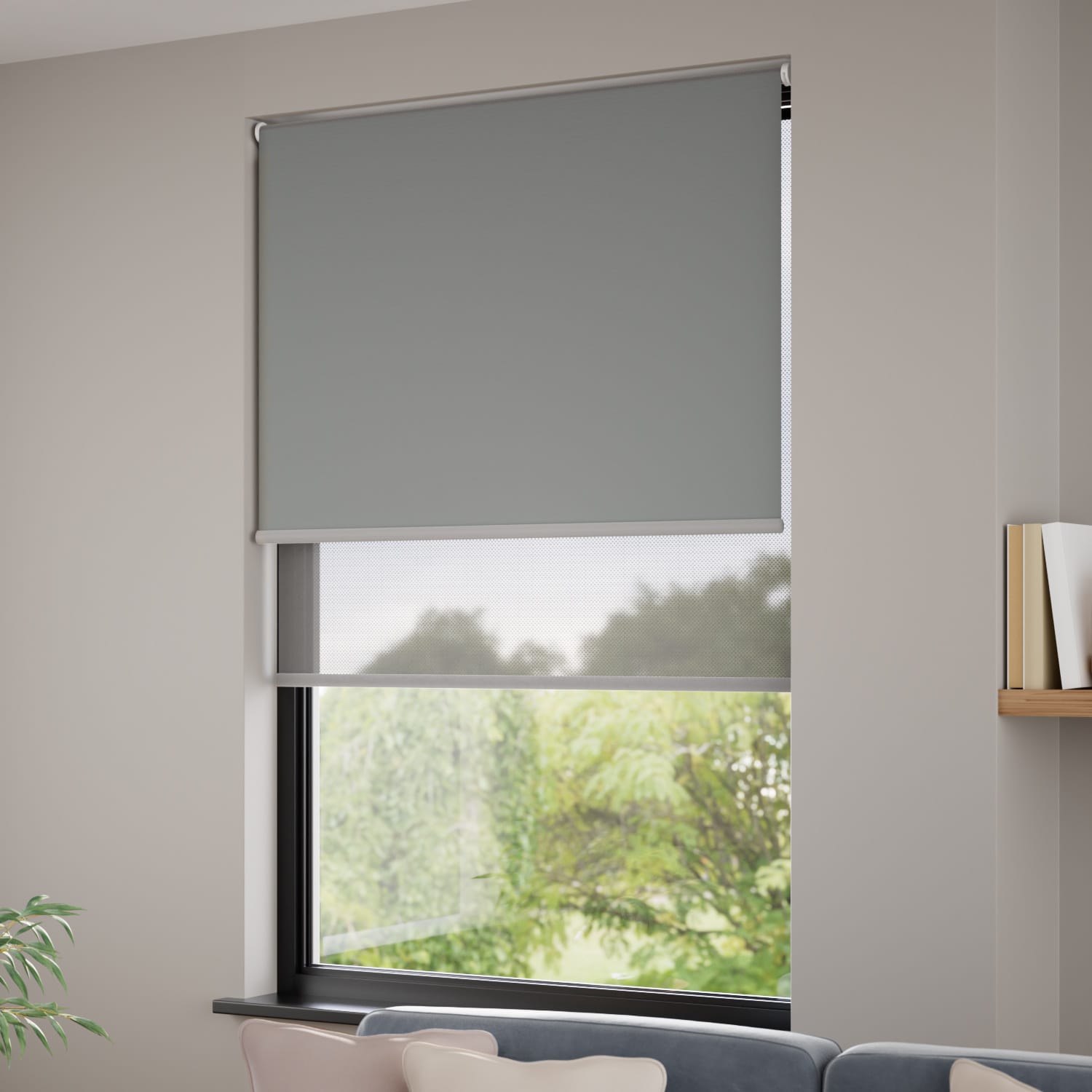 Tenda Doppio Rullo Classic Grigio